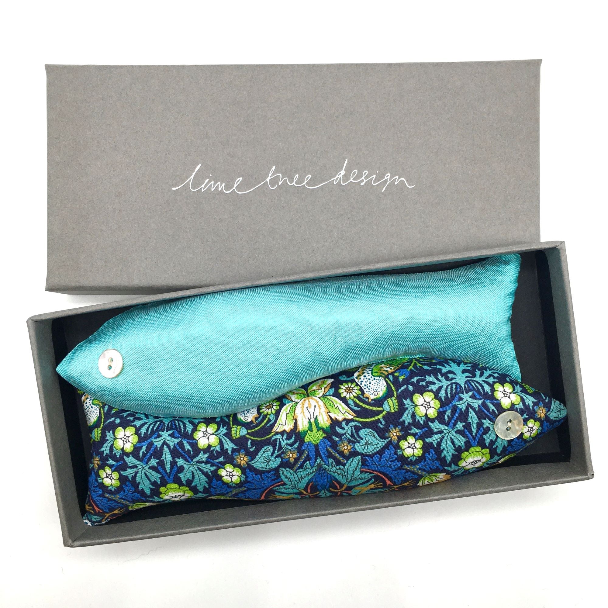 Box of 2 Lavender Fish - Strawberry Thief Turquoise – Lime Tree Collection